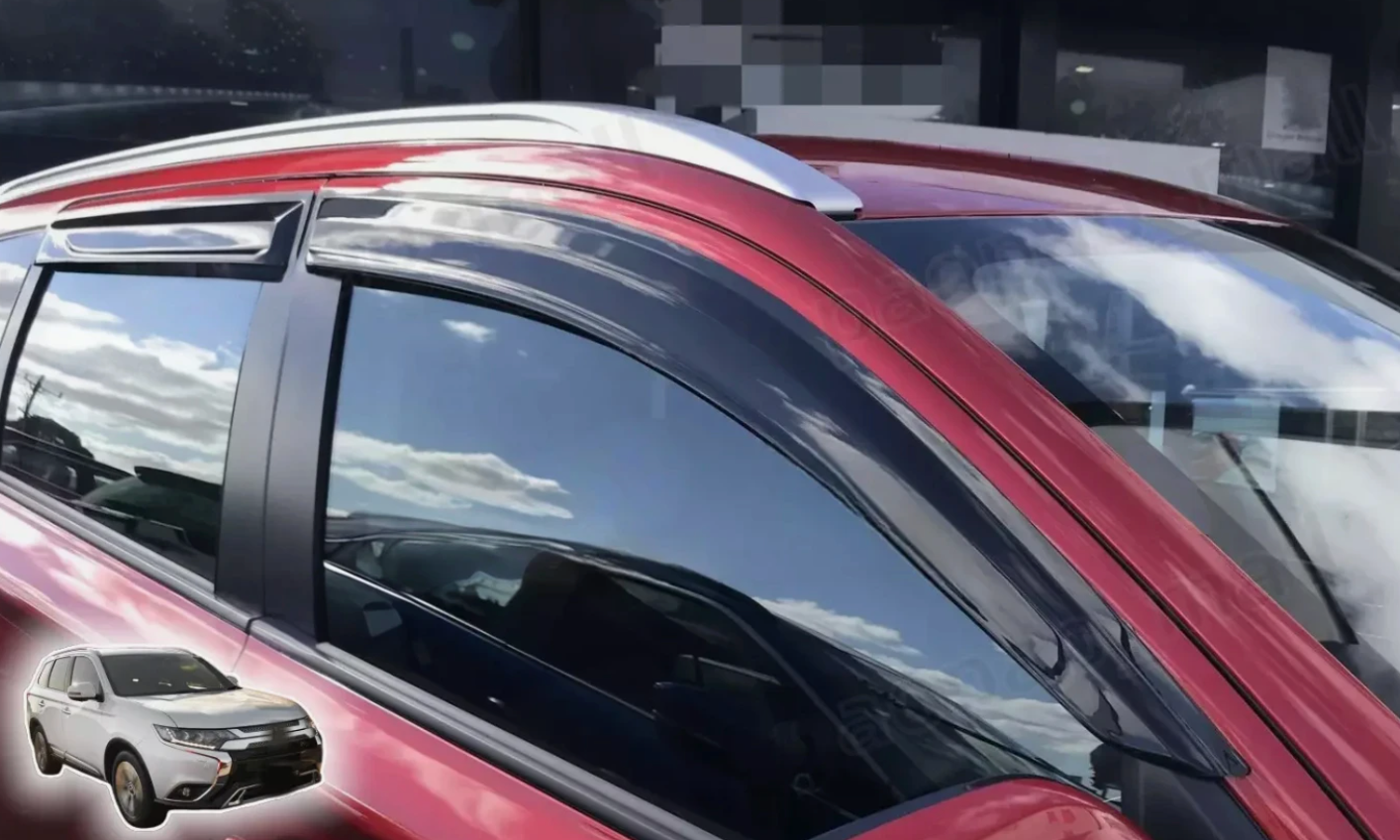 Premium Weathershields Tinted Window Visors Mitsubishi Outlander 2013 ...